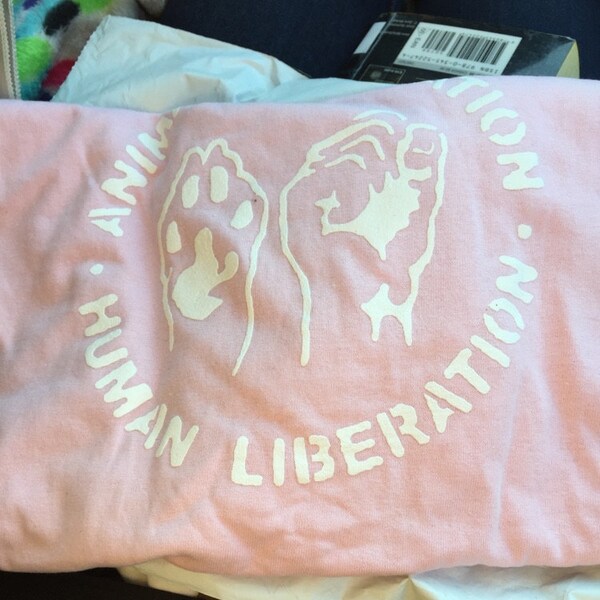 ANIMAL RIGHTS Tshirt Animal Human Liberation T-shirt Vegan Vegetaran ...