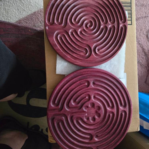 Ball Labyrinth, Wooden Finger Labyrinth, Meditation Labyrinth ...