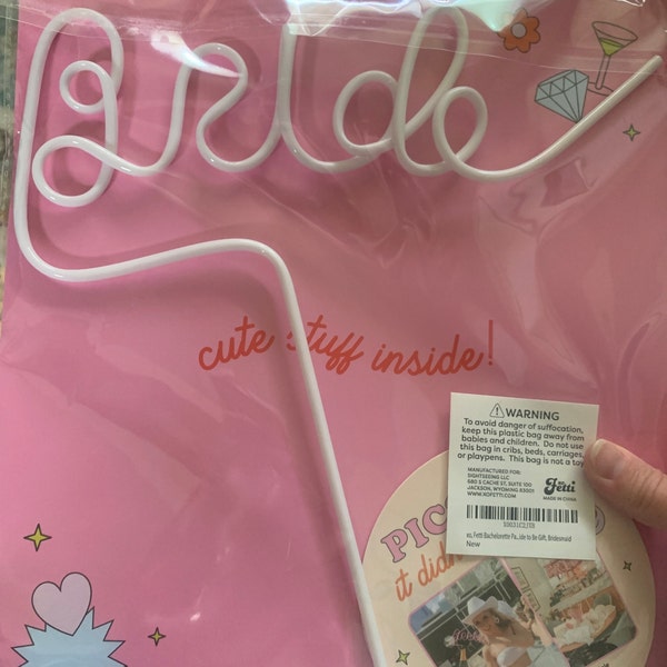 Bachelorette Party XL White Bride Straw | Bridal Shower Party ...