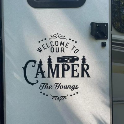 Fifth Wheel Decal Personalized Camper Decal Camping Decal Personalized ...