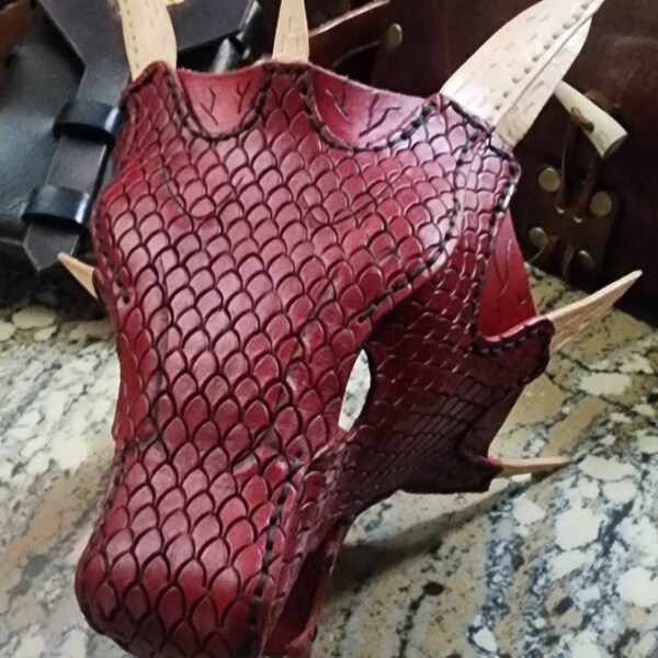 Leather Dragon Skull Pattern: Head Template (PDF & DXF) - Etsy