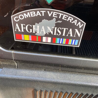 Afghanistan Combat Veteran Die Cut Vinyl Decal Sticker - Etsy