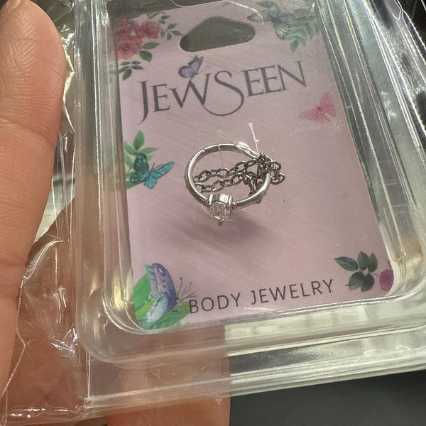 16G Moon Dangle Star Rook Earring/titanium Eyebrow Rook/cartilage ...