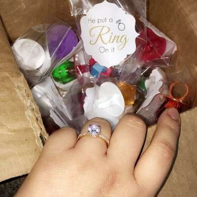 Ring Pop Favor Bachelorette Party Bridal Shower He Put A - Etsy