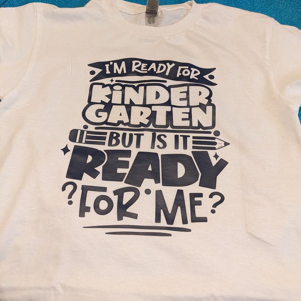 Back to School Svg Bundle| I'm Ready for Kindergarten but is It Ready ...