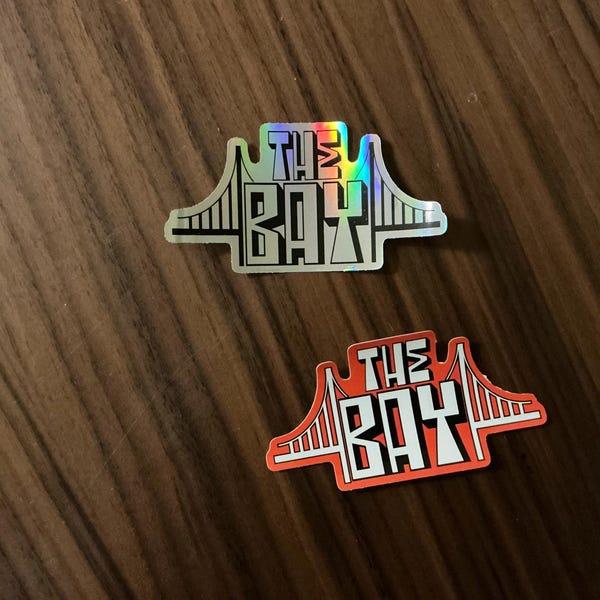 The Bay Sticker Red & Gold San Francisco 49ers Hyphy Thizz Yay Area Mac ...