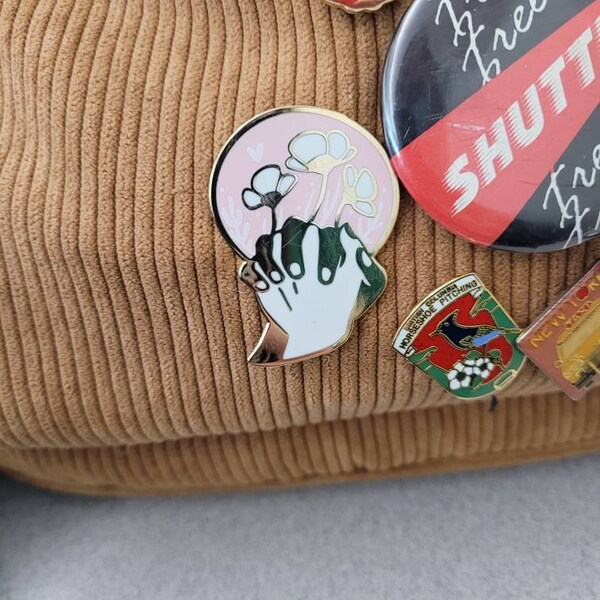 Languages of Love Touch Holding Hands 1.75” Hard Enamel Pin - Etsy