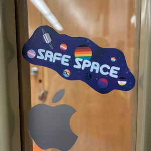 Safe Space Neurodiversity LGBTQ Ally Vinyl Decal Sticker - Etsy