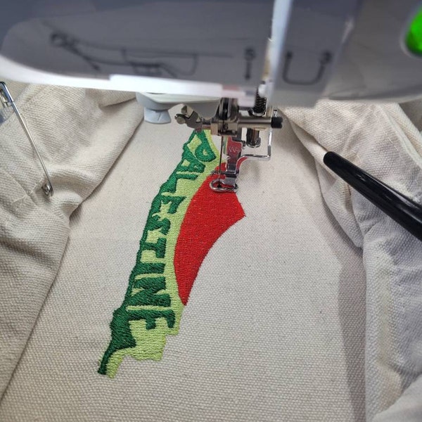 Palestine Map Embroidery Design /3 in 1/ Palestine Embroidery Design ...
