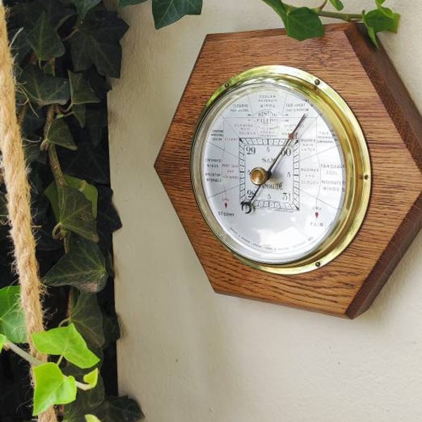 Ships Wheel Wall Barometer by Renowned German Manufacturer JG Gischard ...
