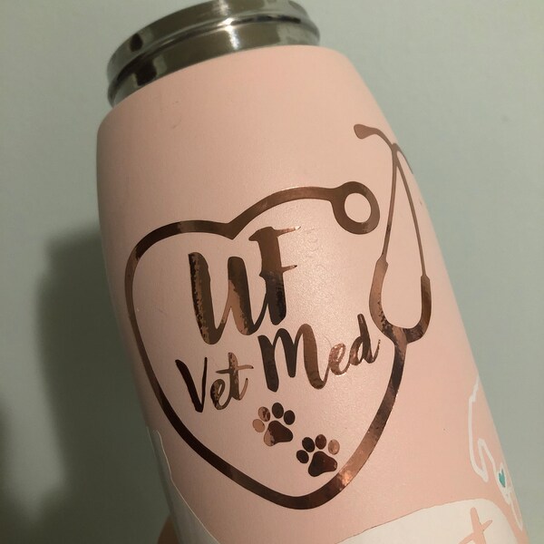 Veterinary Student Vinyl Decal | Vet Student Animal Silhouette Decal - Etsy