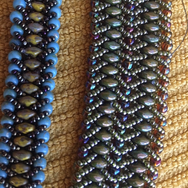 Beadweaving Pattern for Boho Wrap Bracelet, Superduo Bracelet Tutorial ...