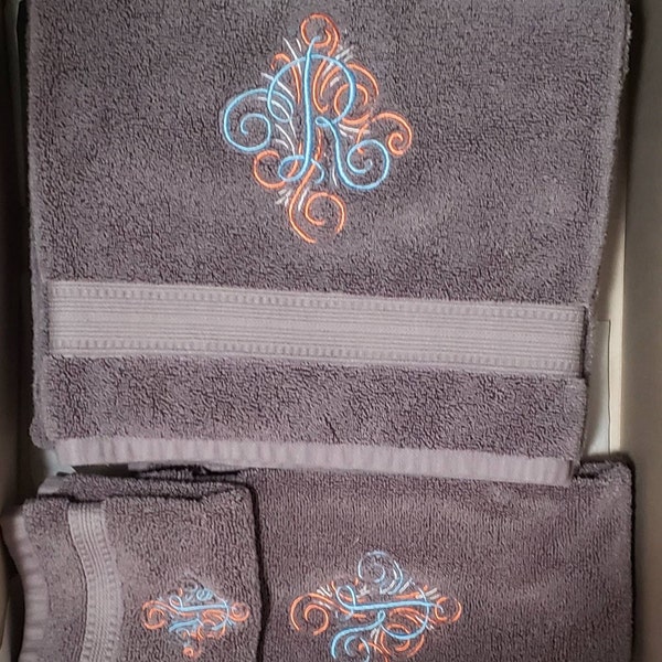 Adorn Monogram Machine Embroidery Font - 5″ 6″ - Formats: Bx Dst Exp ...