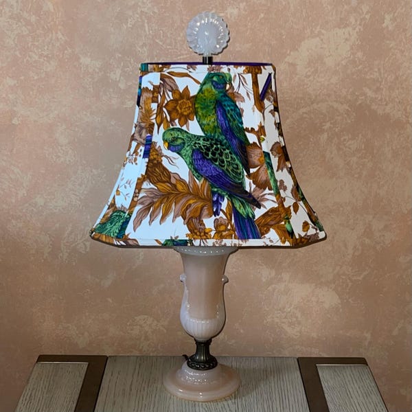 Grandma Moses Bridge Lamp Shade, Lampshade Threads Onto Floor Lamp ...