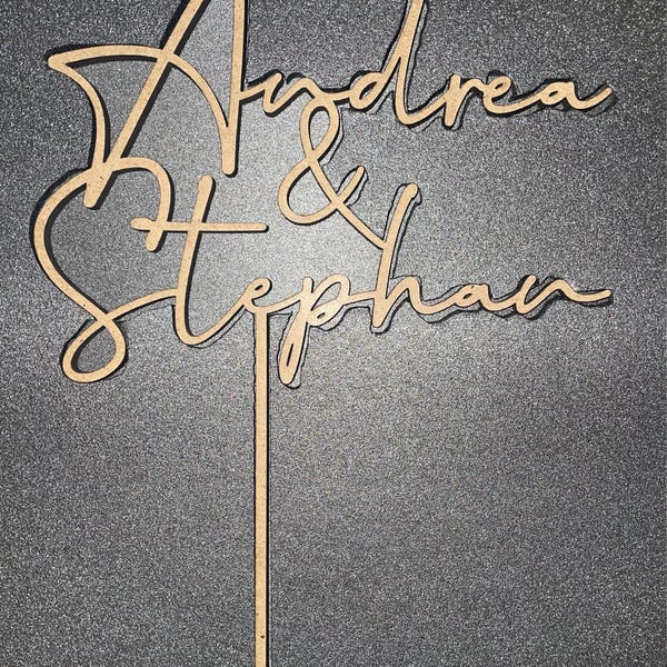 Personalized Cake Topper, Custom Names Cake Topper, Mr and Mrs Cake ...