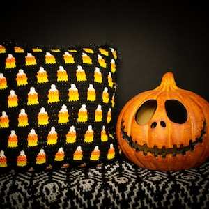 Candy Corn Mosaic Crochet Pattern Halloween Chart by Sixel Design - Etsy