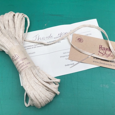 Linen Thread Natural Grey X 100 Meters Set of 1/5/10 Spools Czech Linen ...