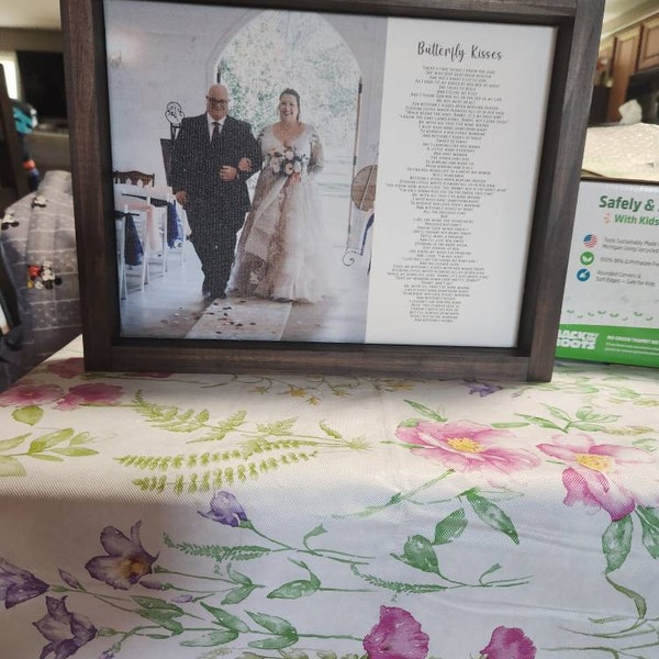 Our First Dance - Custom Handmade Framed First Dance Print on Canvas ...