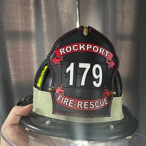 Firefighter Helmet Shield/leather Helmet Shield/personalized - Etsy