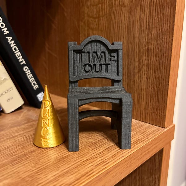Chair of Shame! Time Out Dice Jail | Custom-crafted Fantasy Accessory ...