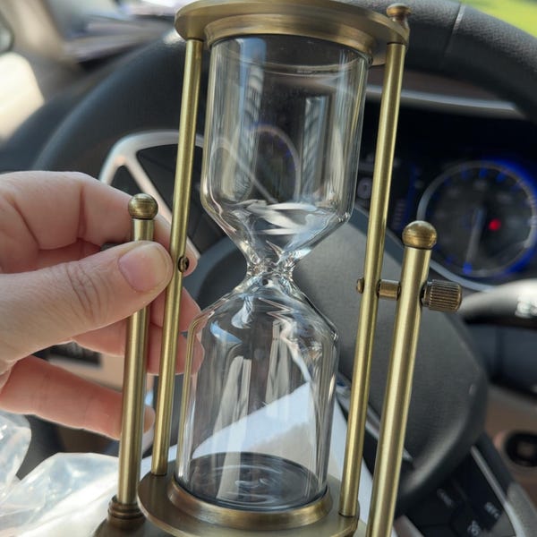 Personalized Hourglass Timer for Human Ashes, Customization Memorial ...
