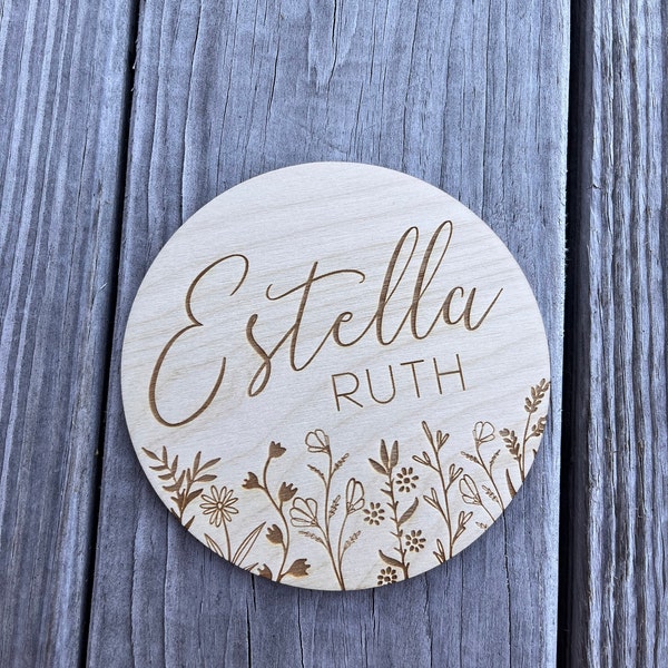 Moon Name Sign Gender Neutral Baby Name Sign Personalized Nursery Sign ...