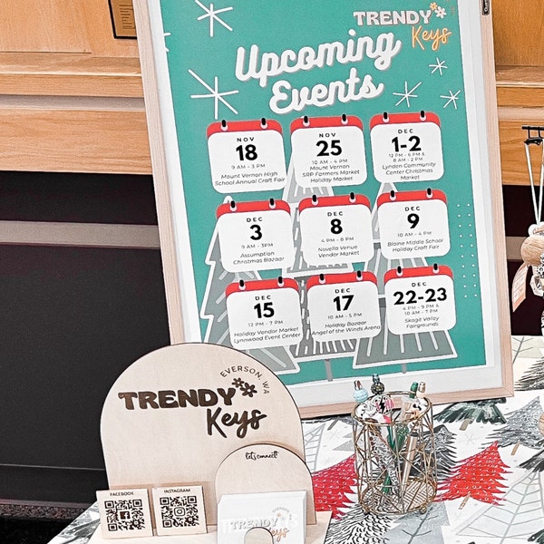 Personalized Business Table Sign, Craft Trade Show Display, Business ...