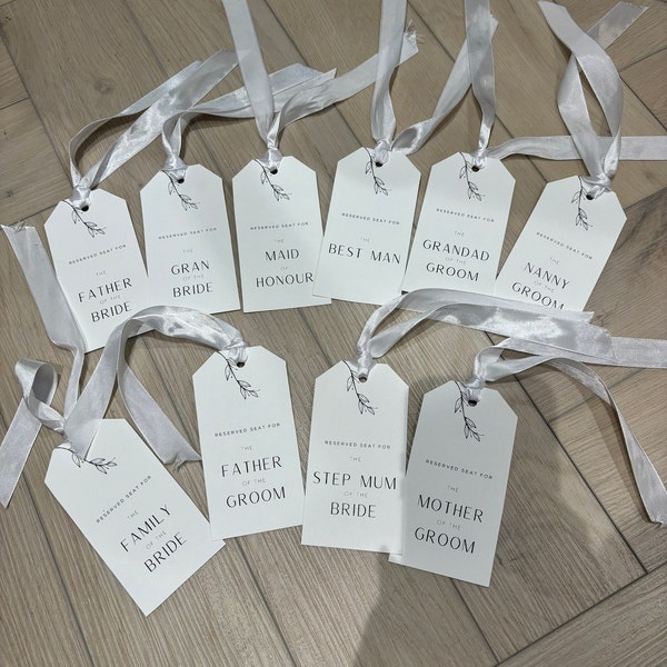 In Loving Memory Wedding Sign, Reserved Seat Tag, in Loving Memory Tag ...