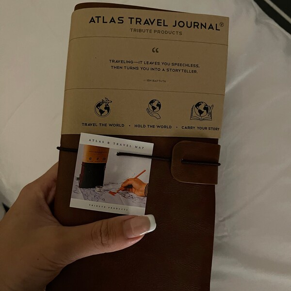 Atlas Travel Journal - Etsy