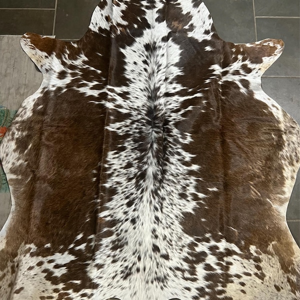Genuine Tricolor Cowhide Rug, Brazilian Cow Hide Rug Large - Etsy