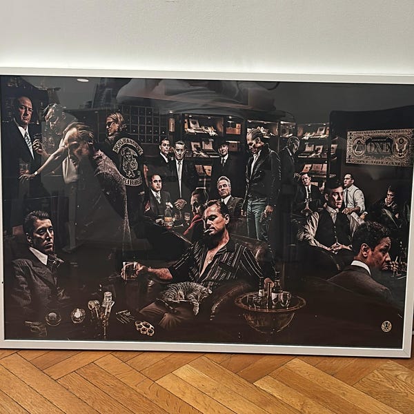 Movie Mafia Canvas Art: Gangster Legends Print, Man Cave Decor - Etsy
