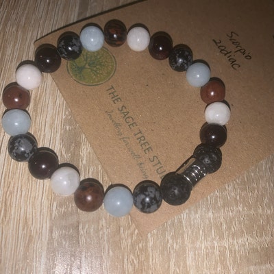 Balance Crystal Diffuser Bracelet / Essential Oil Diffuser Bracelet ...