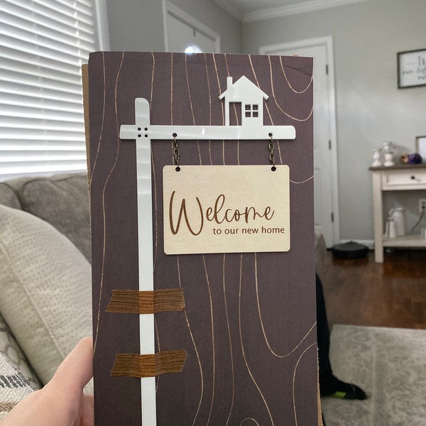 Housewarming Cake Topper | New Home Party Stake | Welcome Realtor ...