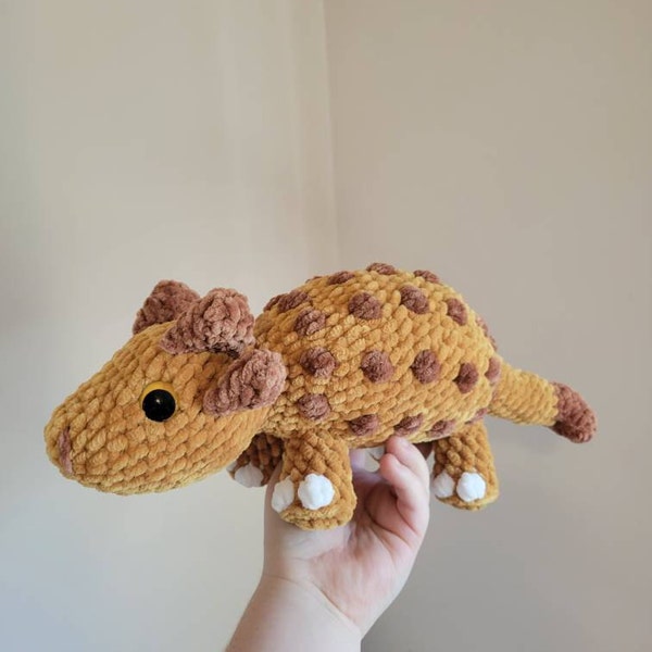 Ankylosaurus Dinosaur Crochet Pattern PDF - Amigurumi, Chunky Yarn ...