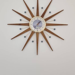 Color Etched Spinning Meteor Clock, Pastel Pink Green Cream Decor ...