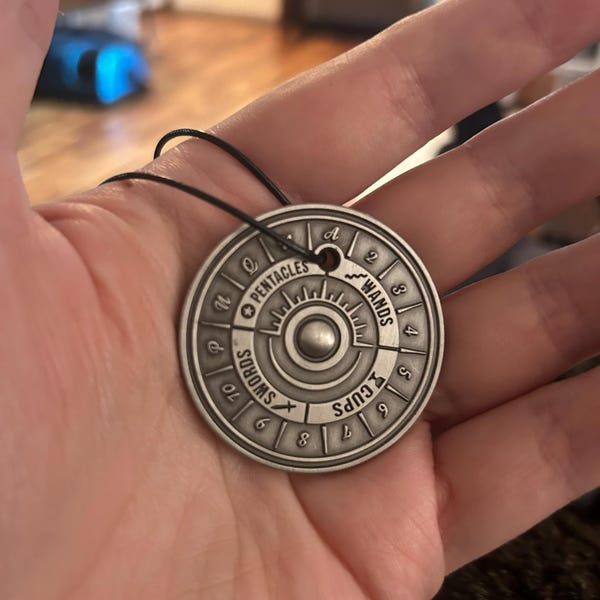 Tarot Wheel-unique Tarot Deck Coin, Fully Functional Spinning Tarot ...