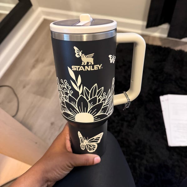 Stanley Cup/water Bottle/tumbler Bow and Stars Vinyl Decal (cup Not ...