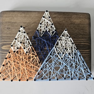 DIY Mountains String Art Kit - Etsy