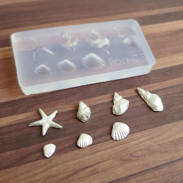 Mini Sea Shell Silicone Mould: Polymer Clay Earring Making - Etsy