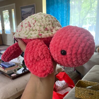 Crochet Turtle Pattern 2 Sizes regular and Jumbo PDF Download Beginner ...