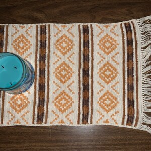 Vintage Handwoven Thick Wool Table Topper, Wool Table Runner, Wool ...