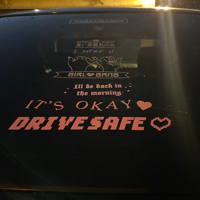 Pixel Drive Safe Vinyl Car Decal - Etsy