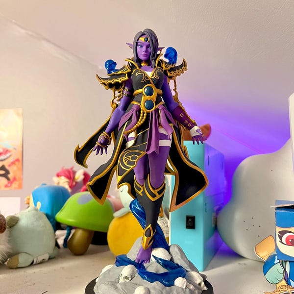 Wow Jaina Proudmoore Figure 8K Print World of Warcraft 3d Printed Model ...