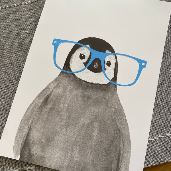 Penguin Print, Penguin Gift - Etsy