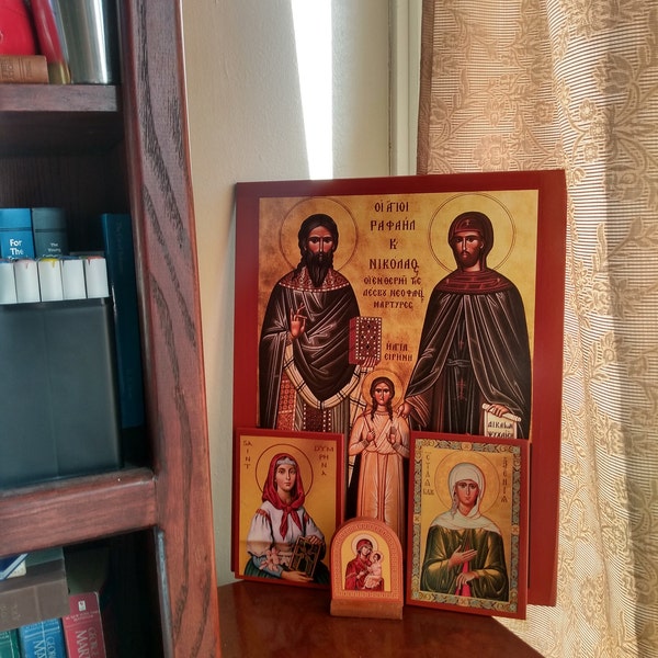 Saint Xenia Icon, Handmade Greek Orthodox Icon of St Xenia of St ...