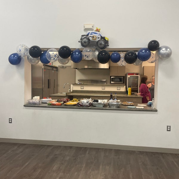 24" Police Car Balloon - Police Birthday, Police Party, Hero Party, Cop ...