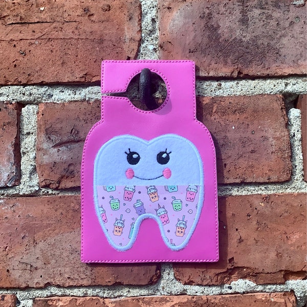 ITH Tooth Pocket Embroidery Design File - Tooth Pocket Design - ITH ...