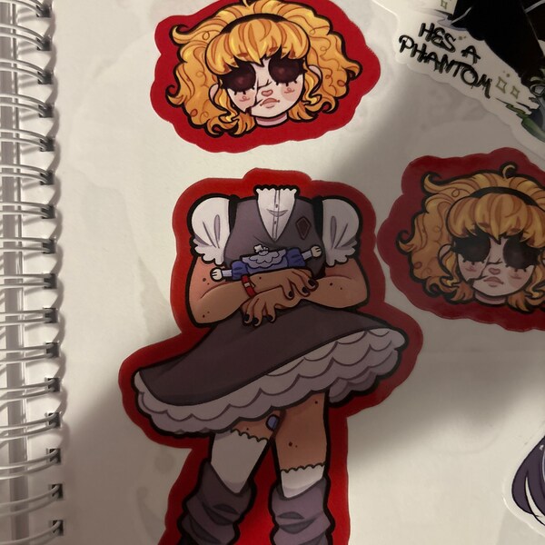 Split Doll Glossy Vinyl Sticker Set - Etsy