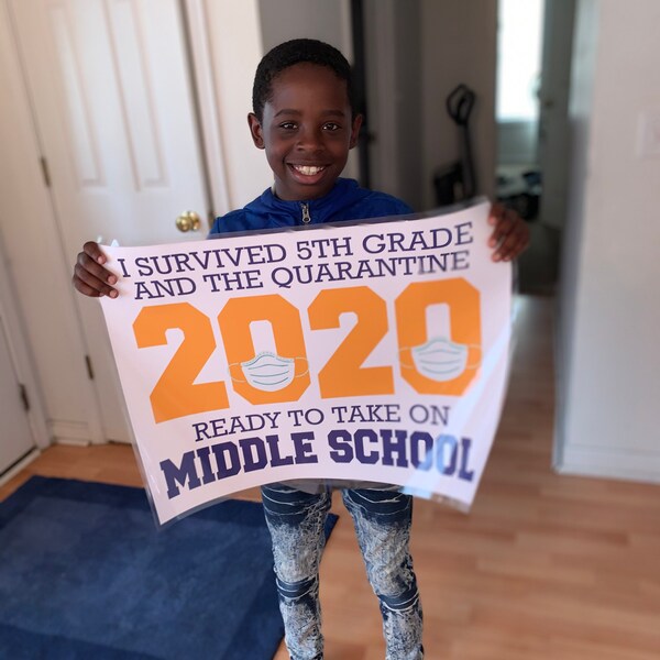 5th Grade Graduation Yard Sign, Next Stop Middle School Grad Sign ...