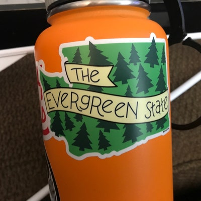 Pacific Wonderland Vinyl Sticker / Modern Illustrated Oregon State ...